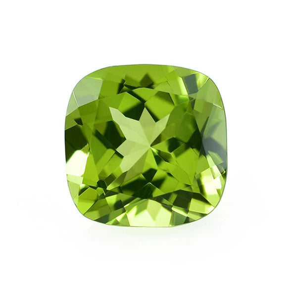 Peridot Green Cushion Cut | 8mm Loose Stone | Natural Gemstone ...