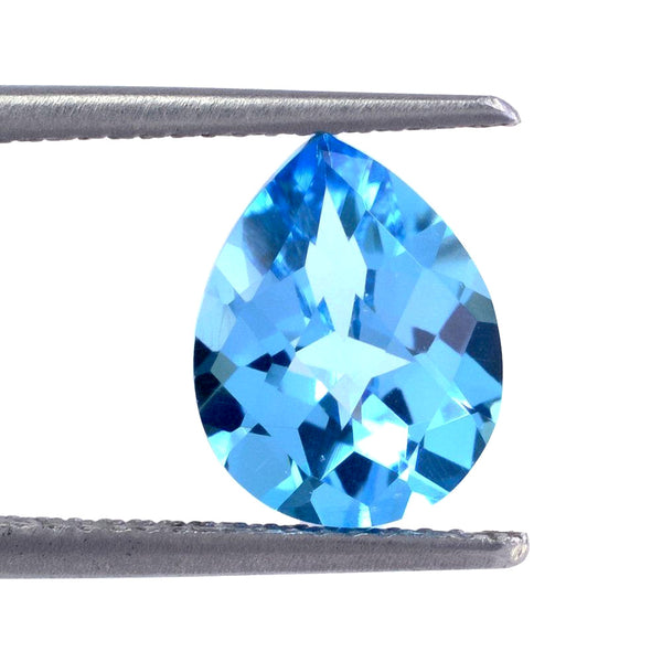 London blue topaz pear cut 7x5mm natural gemstone | Gemstones Brazil