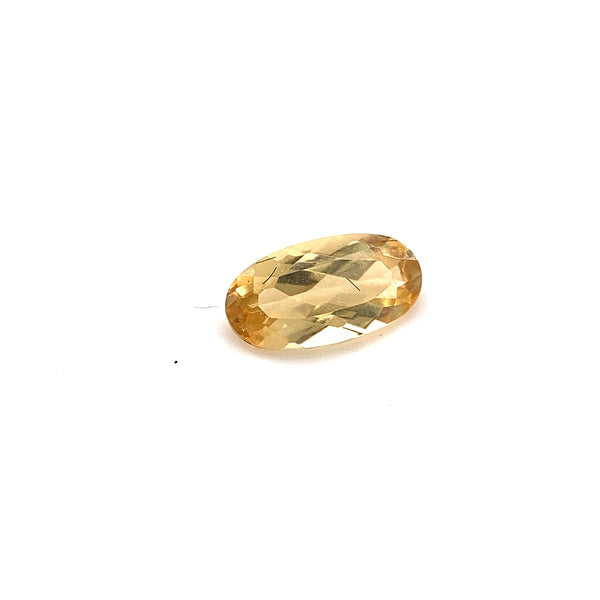 Natural imperial topaz oval cut 6x3mm loose gemstone from brazil